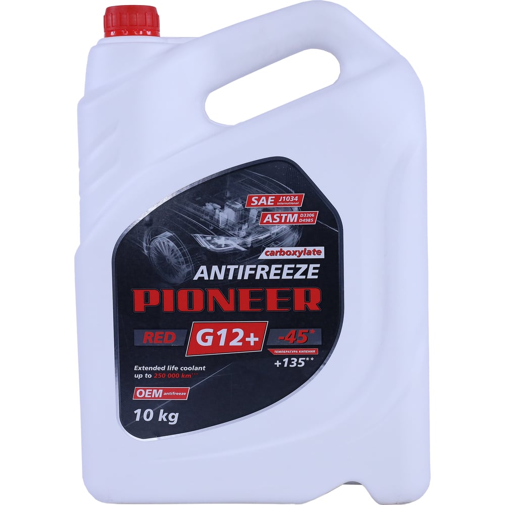 Жидкость охлаждающая NIAGARA "Антифриз" "PIONEER" RED-40 G12+ 10 кг 006001001078 - выгодная цена ...
