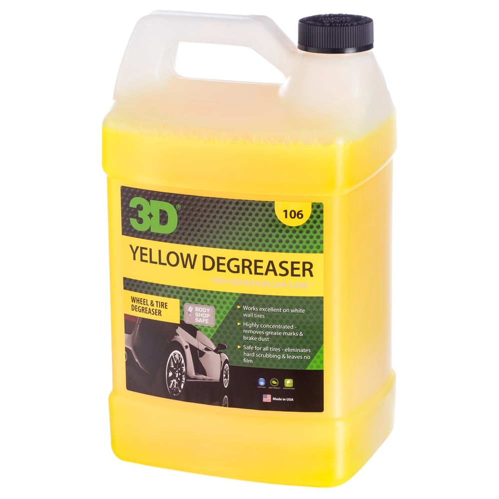 Очиститель покрышек и резины 3D Yellow Degreaser 106G01 3.78 л 020490 ...