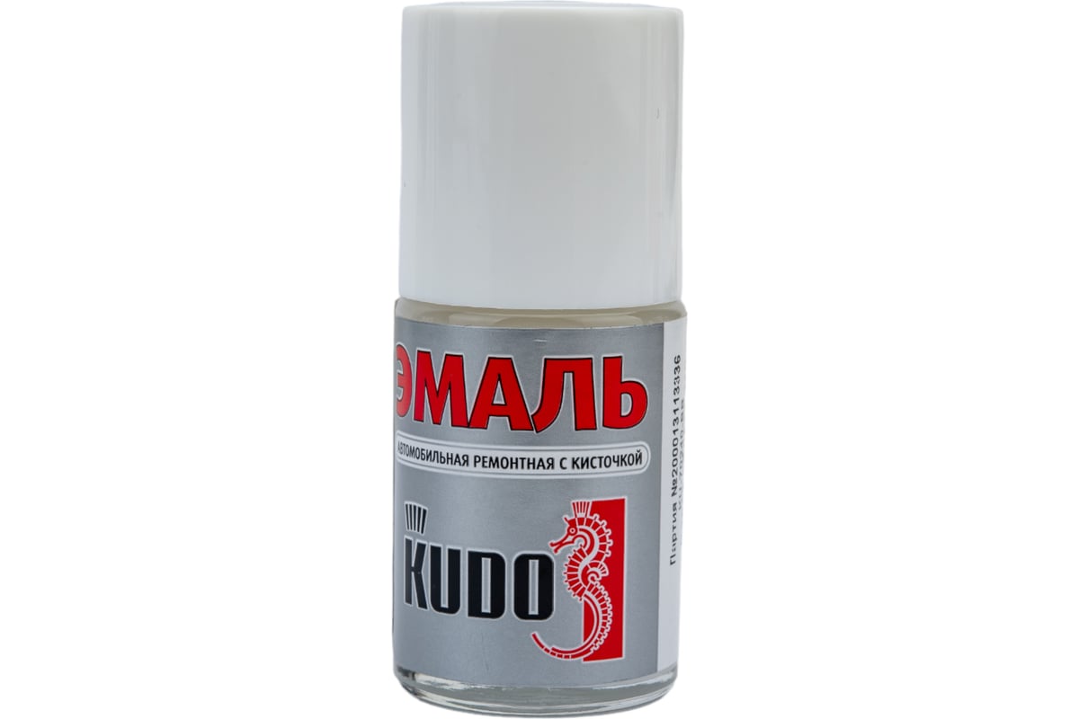 Автомобильная ремонтная эмаль с кисточкой KUDO Белое облако 240 KU ...