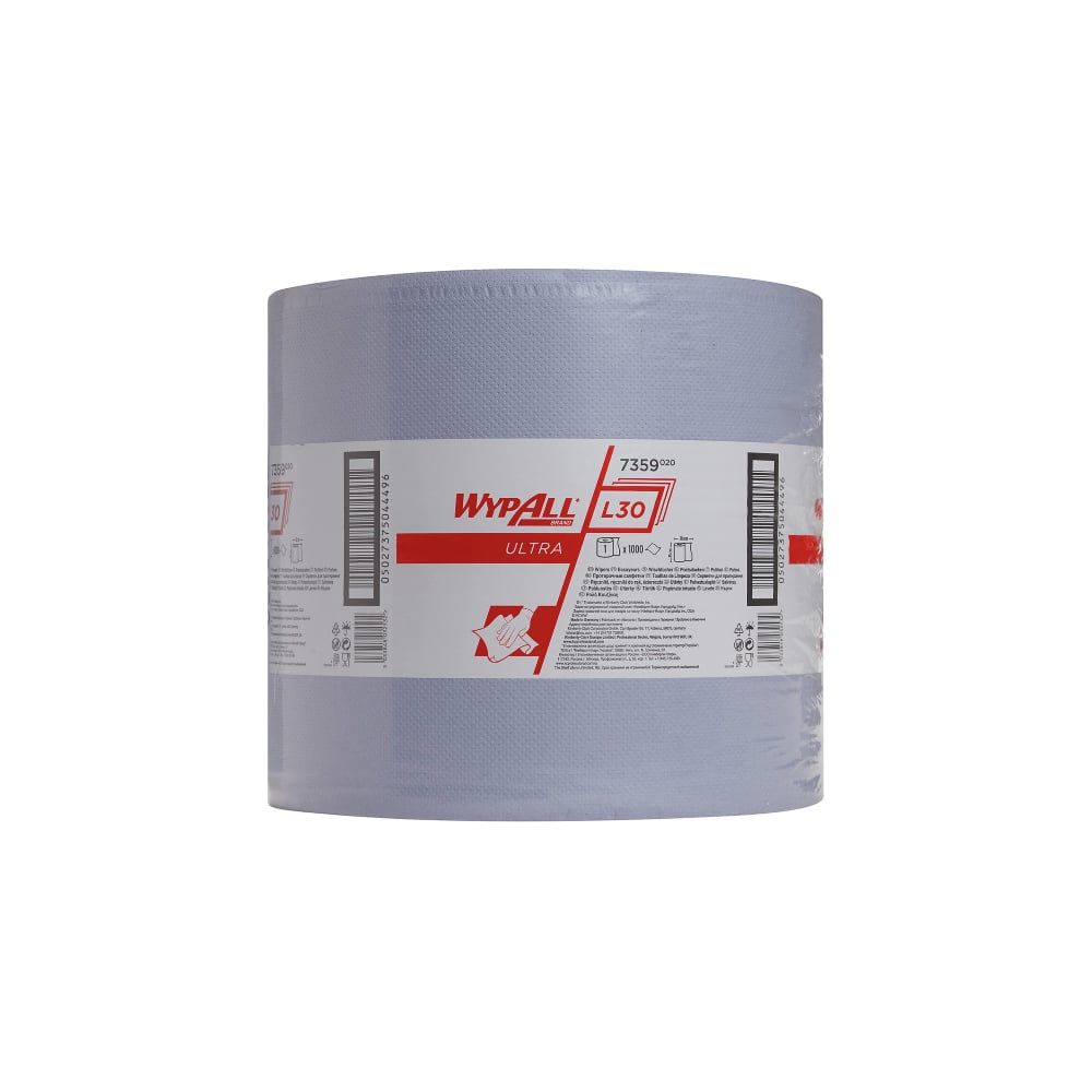 Протирочные салфетки Kimberly-Clark WypAll L30 ULTRA большой рулон ...