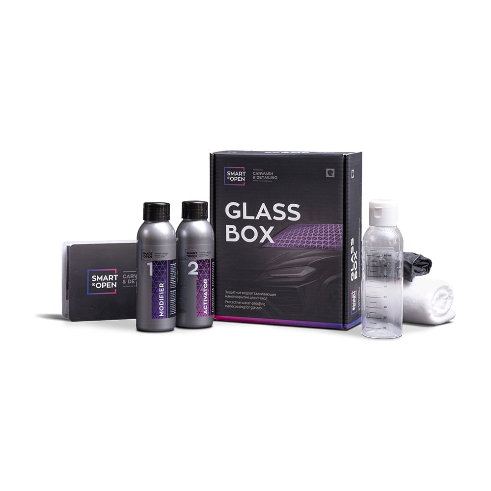 Антидождь для стекла авто Smart Open защитное нанопокрытие Glass Box ...