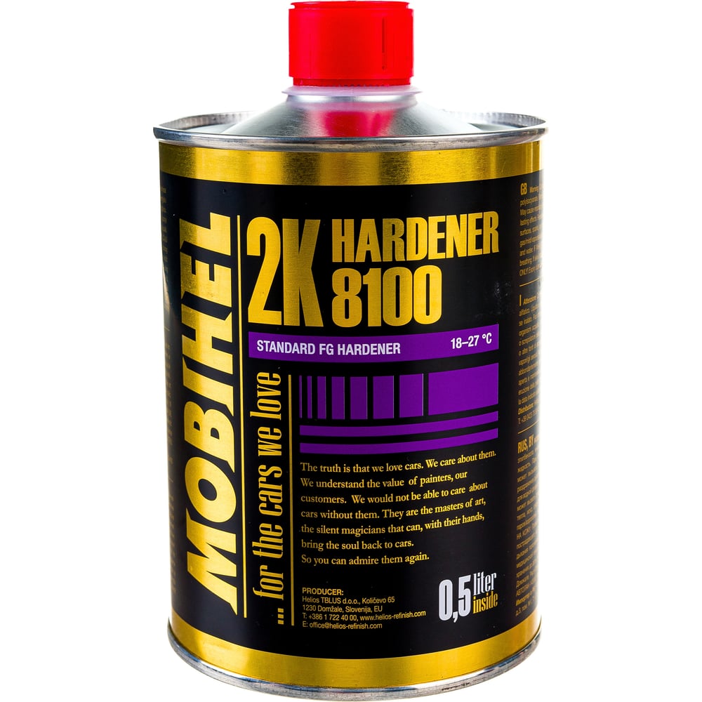 Отвердитель MOBIHEL 2К 8100, 0.5 л 47900201 - выгодная цена, отзывы ...