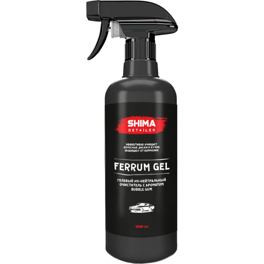 Очиститель дисков SHIMA DETAILER FERRUM GEL pH-нейтральный, с ароматом ...