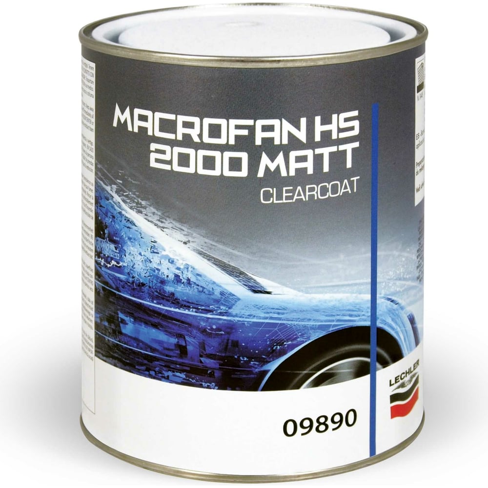 Прозрачный матовый лак MACROFAN Lechler 2К HS 2000 MATT 1л 09890L1 в ...