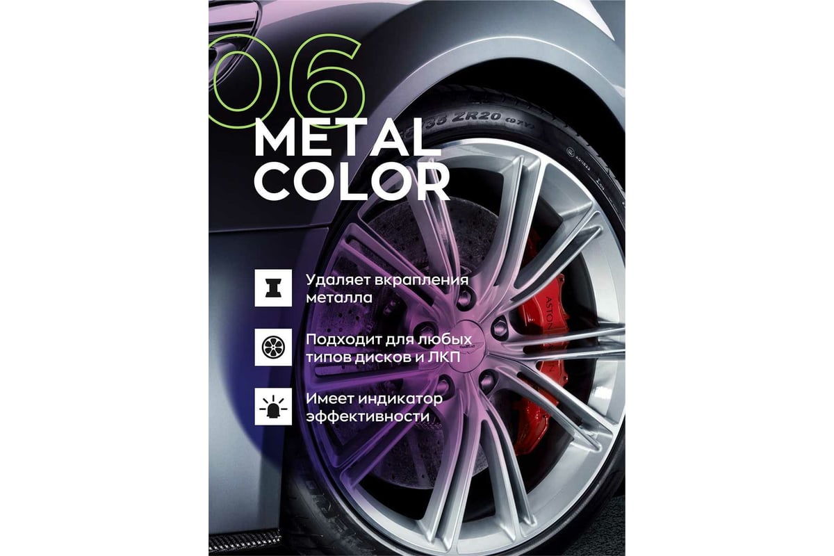 Нейтральный очиститель дисков и кузова с индикатором Smart Open metal ...