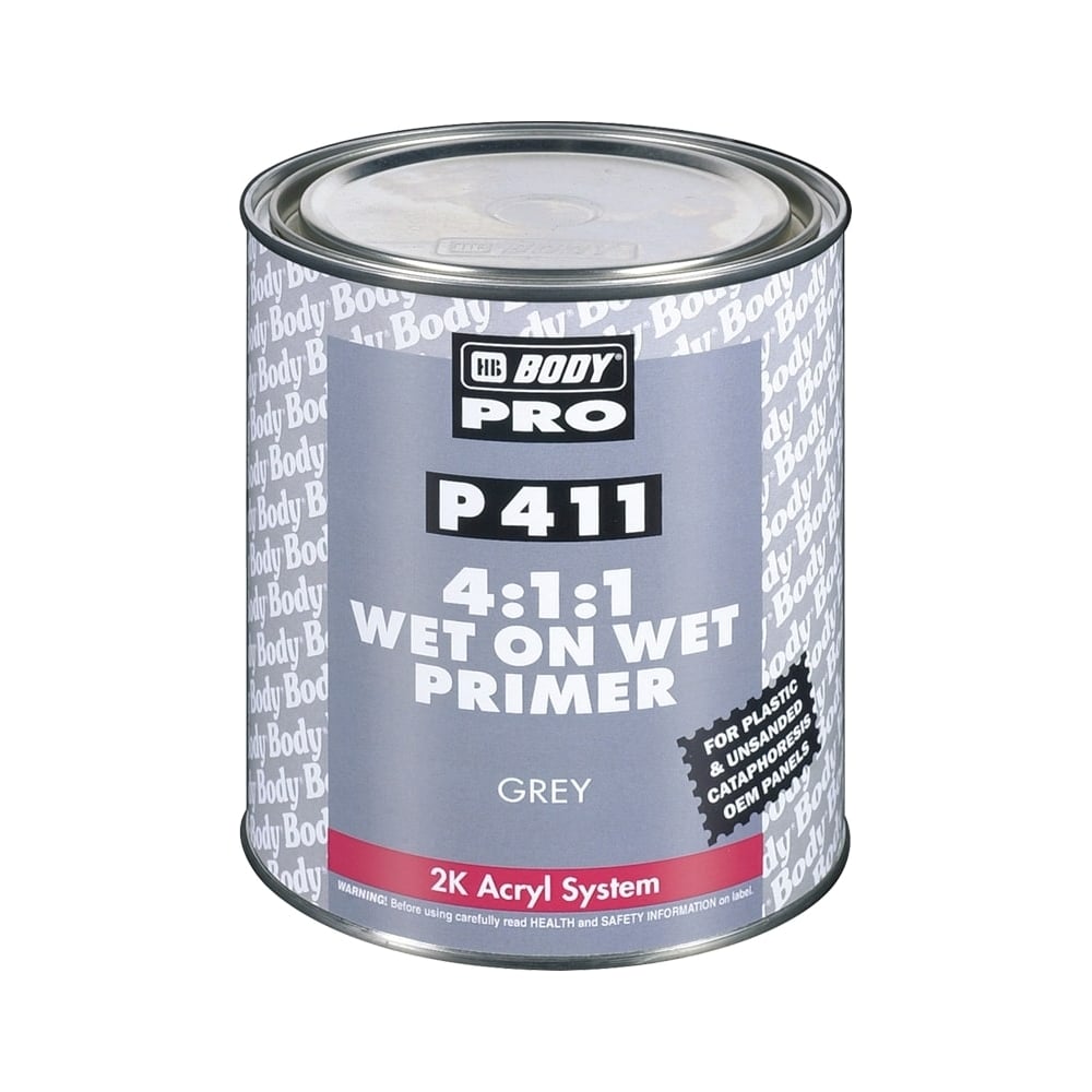 Грунт HB BODY Body P411 WET ON WET серый 1л 4111700001 - выгодная цена ...