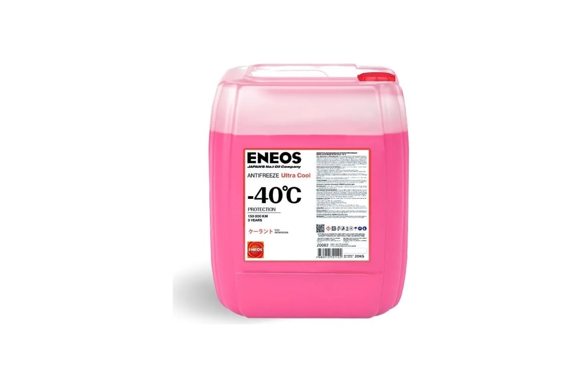 Охлаждающая низкозамерзающая жидкость ENEOS Antifreeze Ultra Cool -40C ...