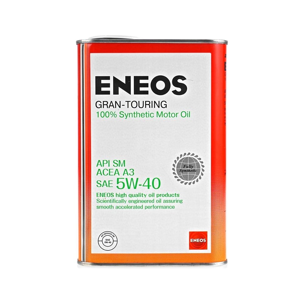 Моторное масло ENEOS Gran Touring SM, синтетика, 5W40, 4 л oil4066 - выгодная цена, отзывы ...