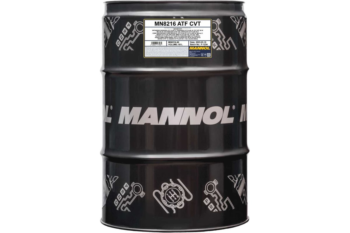 Трансмиссионное масло MANNOL ATF CVT 60 л, синтетическое 821660 ...