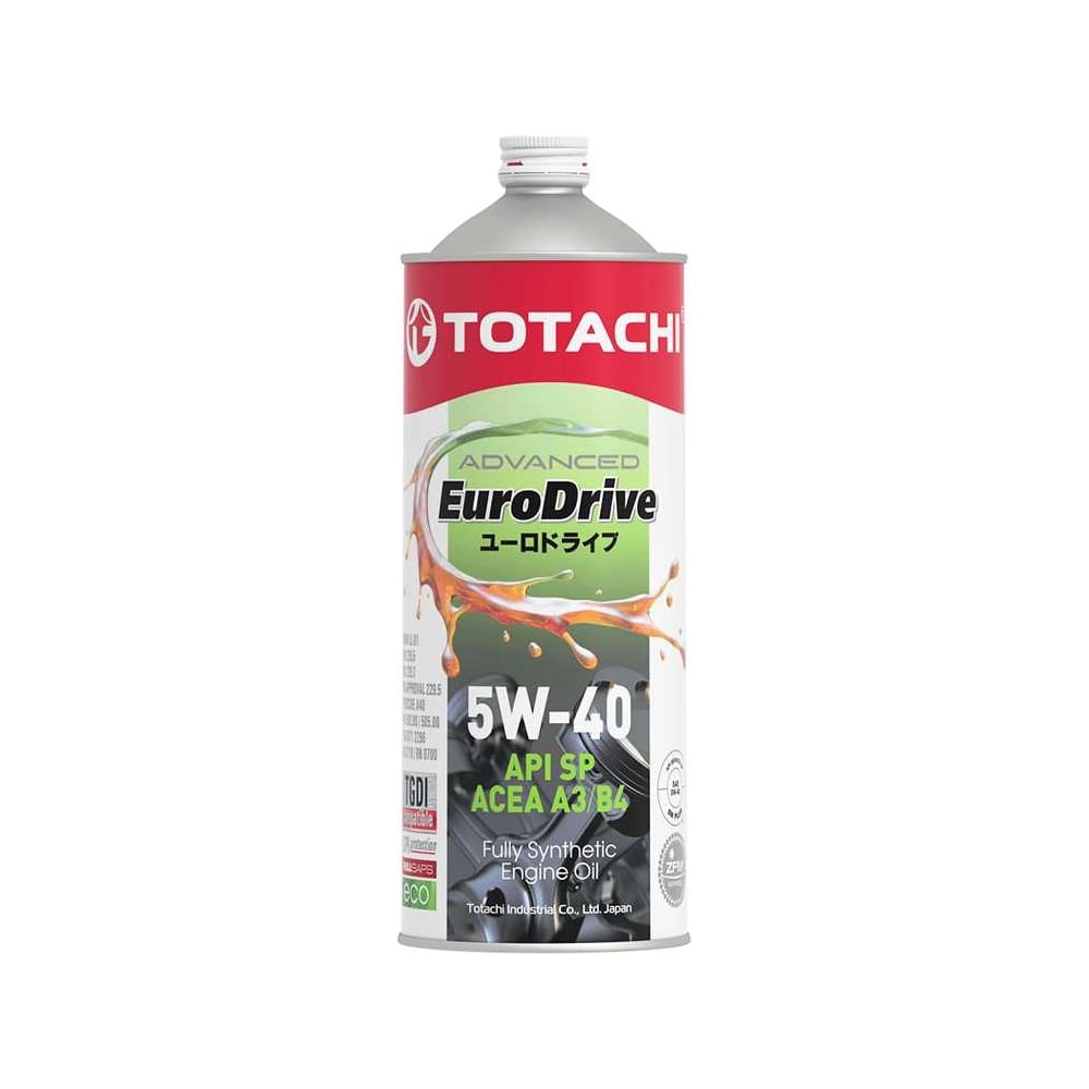 Синтетическое моторное масло TOTACHI EURODRIVE Fully Synthetic 5W-40 ...