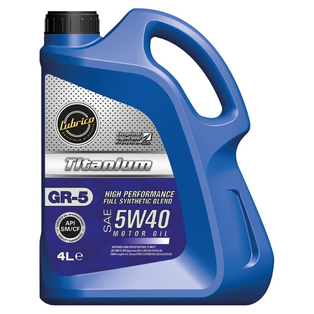 Синтетическое моторное масло LUBRICO TITANIUM GR-5 5W-40, 4 л L-EX-540GR5-4 - выгодная цена ...