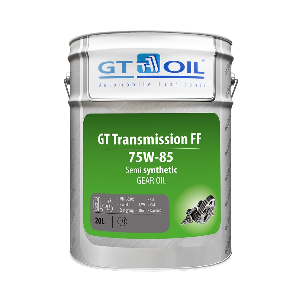 Масло Transmission FF, SAE 75W-85, API GL-4, 20 л GT OIL 8809059407653 ...