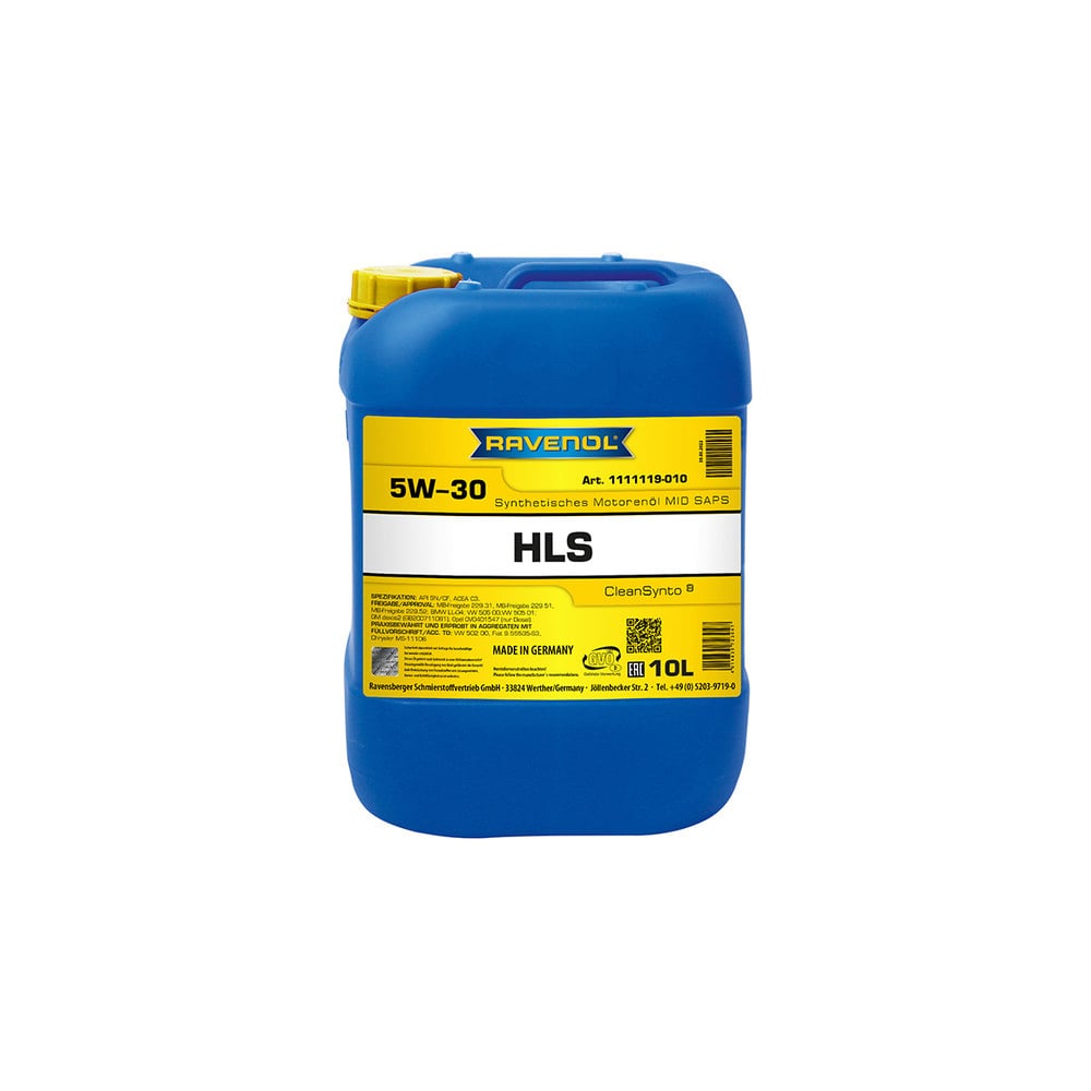 Моторное масло RAVENOL HLS SAE 5W-30, 10 л, new 1111119-010-01-999 ...