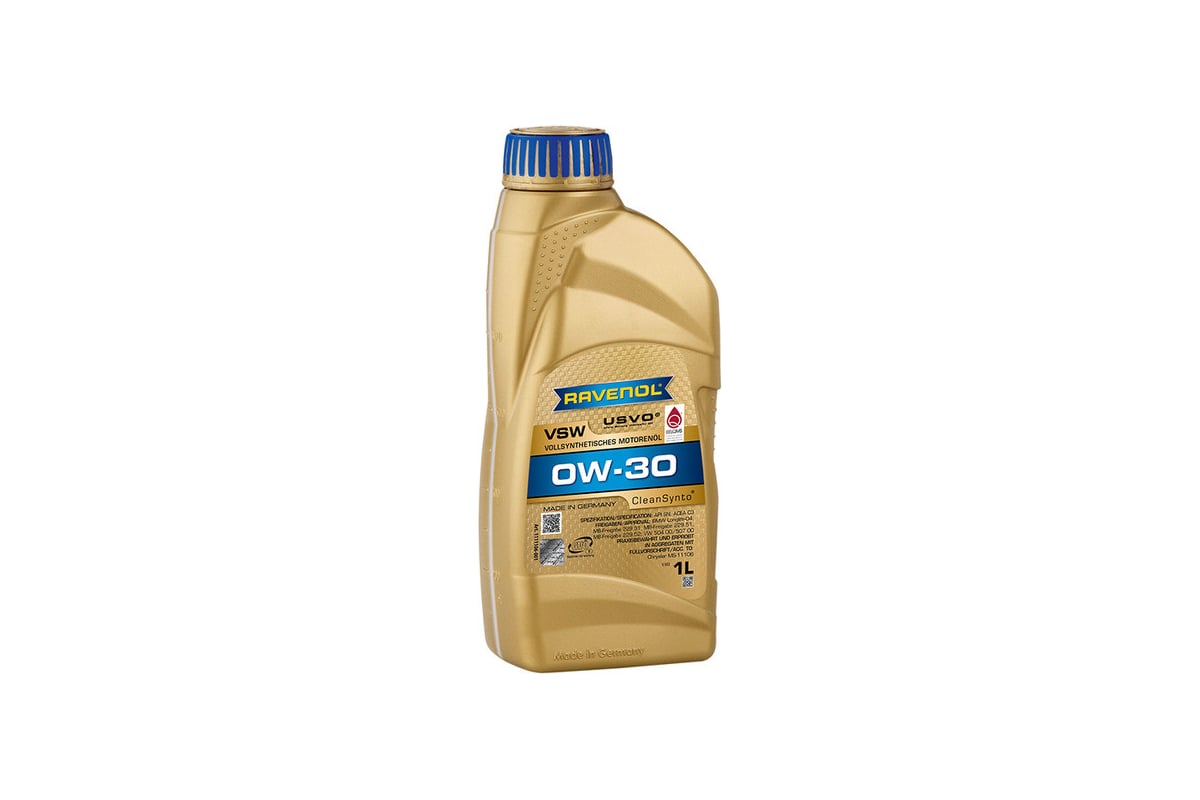 Моторное масло RAVENOL VSW SAE 0W-30, 1 л new 1111106-001-01-999 ...