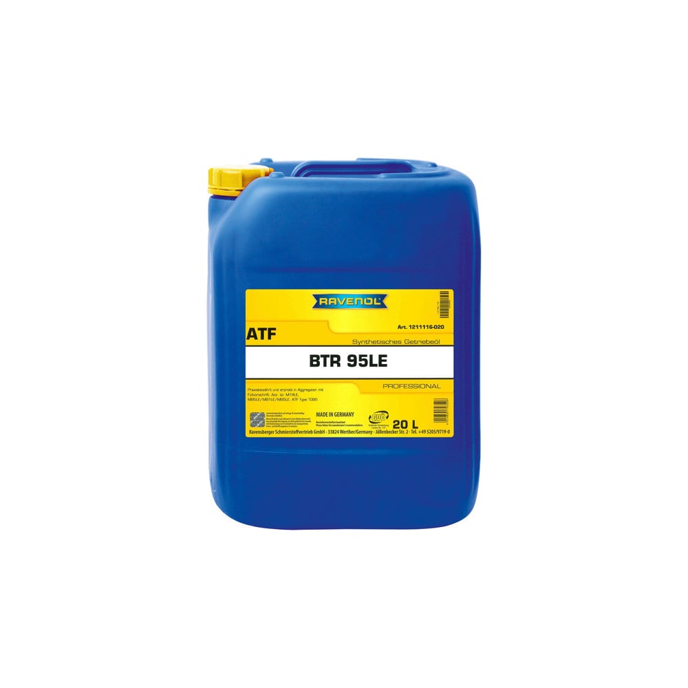 Трансмиссионное масло RAVENOL ATF BTR 95LE, 20л 1211116-020-01-999 ...