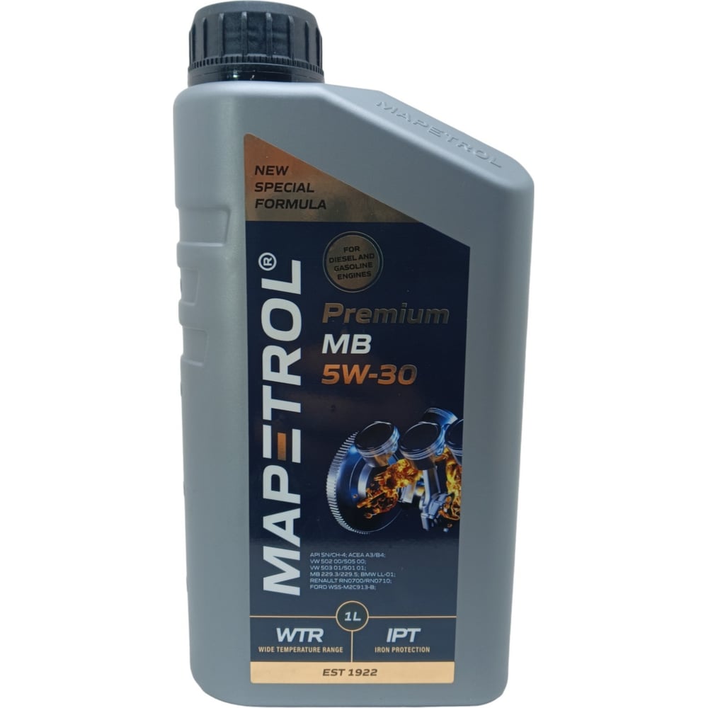Моторное масло MAPETROL PREMIUM MB 5W-30 1л MAP0412 - выгодная цена, отзывы, характеристики ...