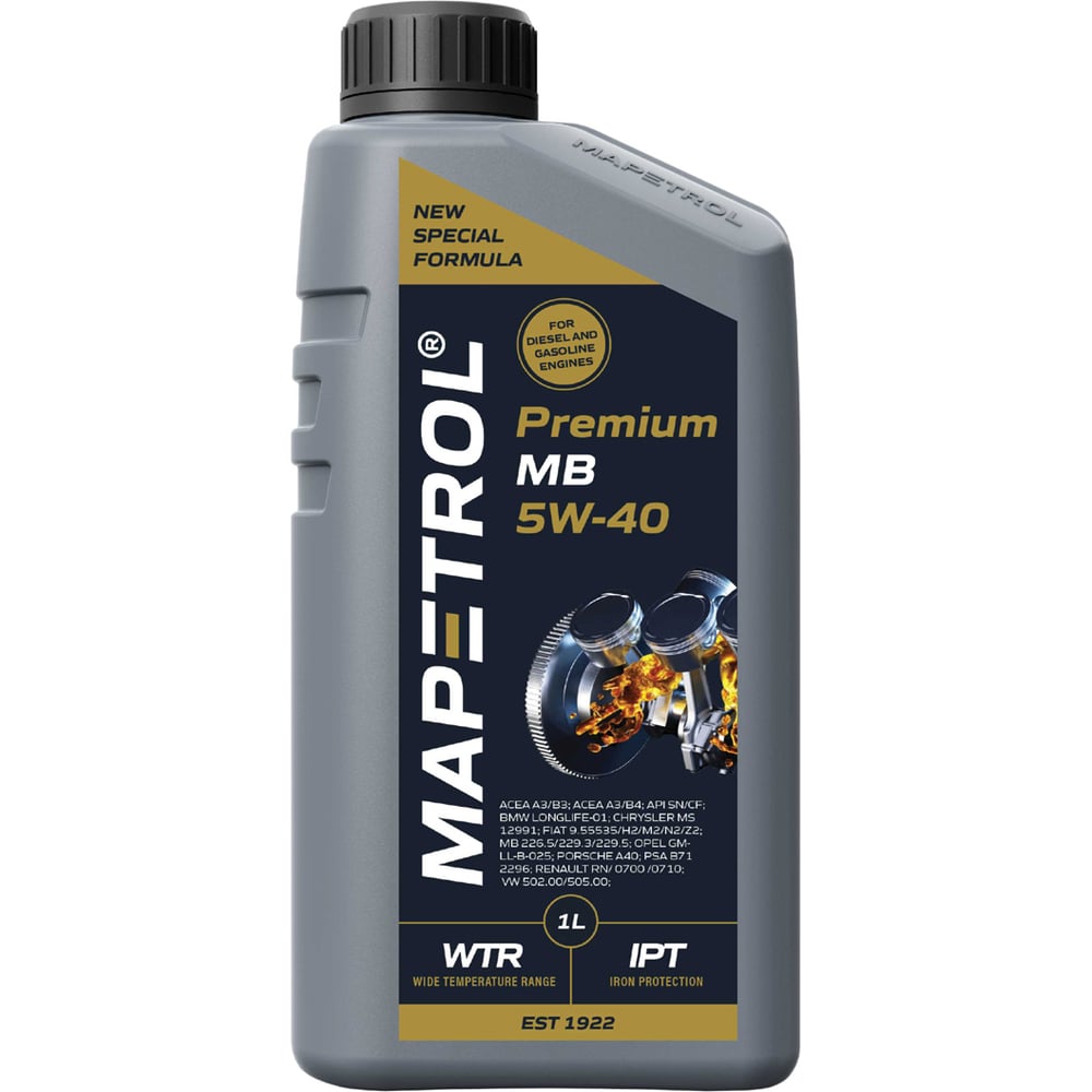 Моторное масло MAPETROL PREMIUM MB 5W-40 1л MAP0157 - выгодная цена ...