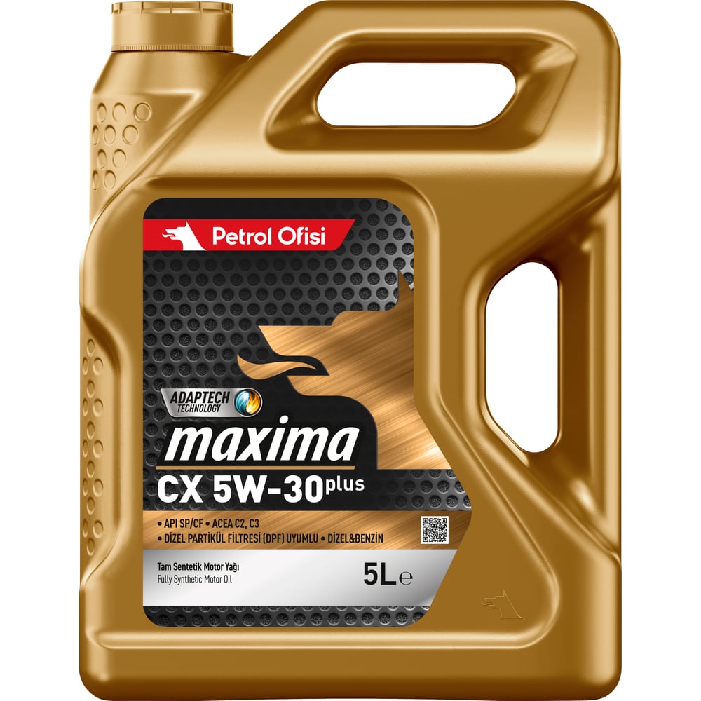 Моторное масло Petrol Ofisi MAXIMA CX 5W-30 5 литров Синтетическое ...
