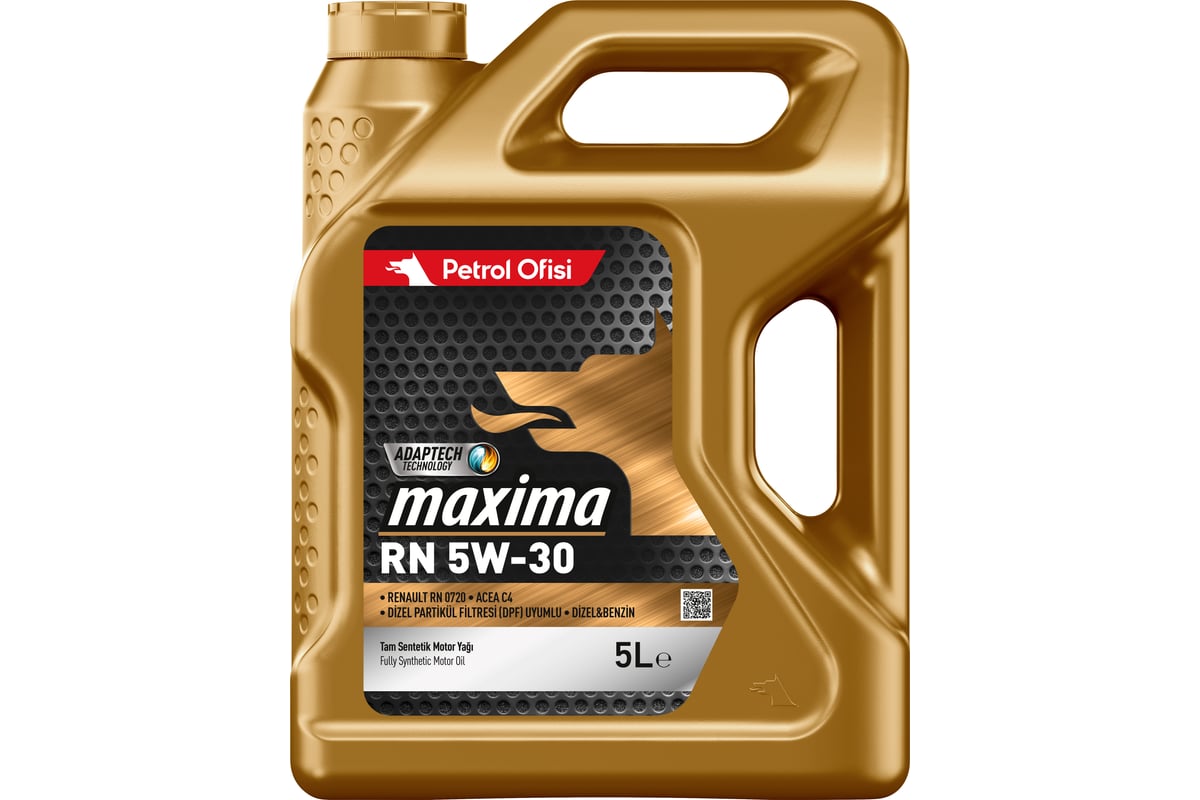 Моторное масло Petrol Ofisi MAXIMA RN 5W-30 5 литров Синтетическое ...