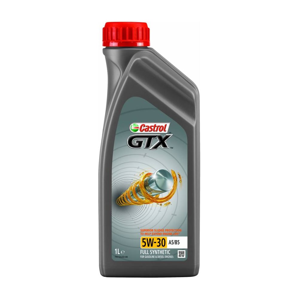 Масло моторное синтетическое GTX 5W30 А5/В5 (1 л) Castrol 15BE02 ...