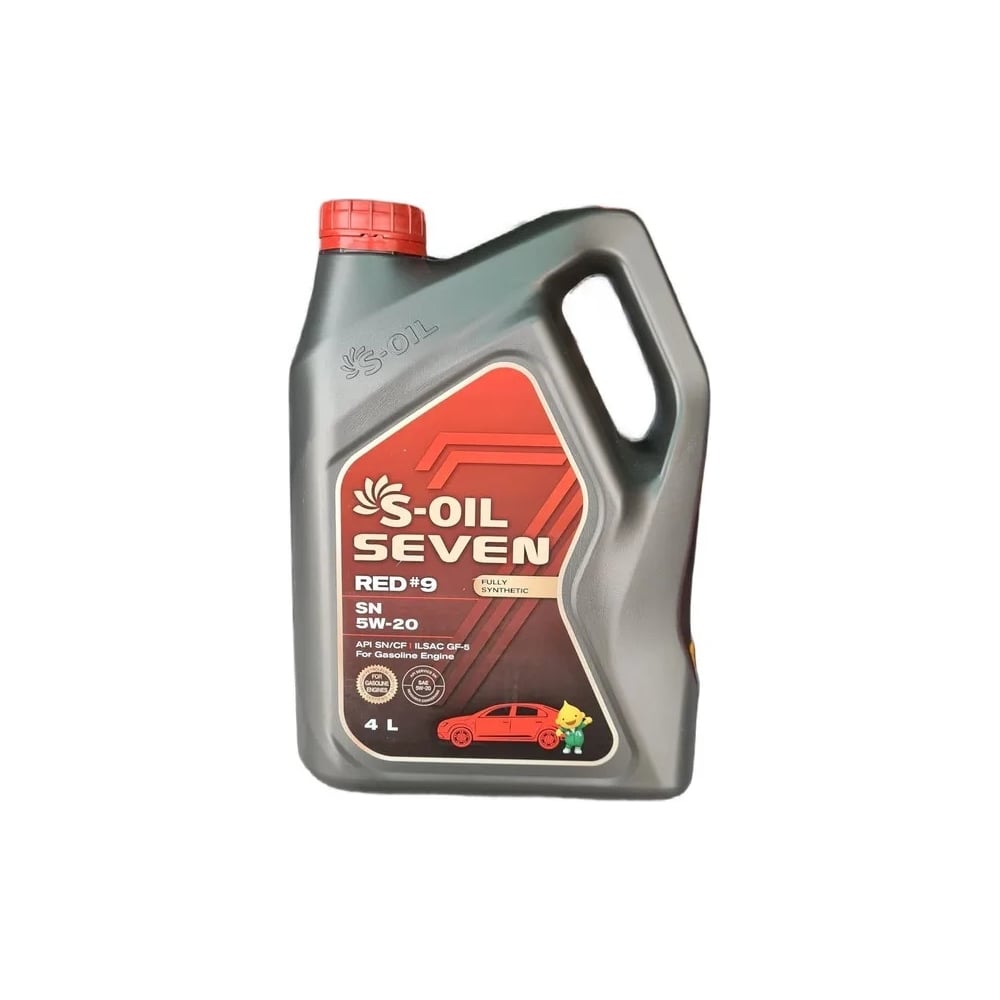 Масло моторное S-OIL SEVEN 7 RED #9 SN 5W-20 синтетика 4L E107630 ...