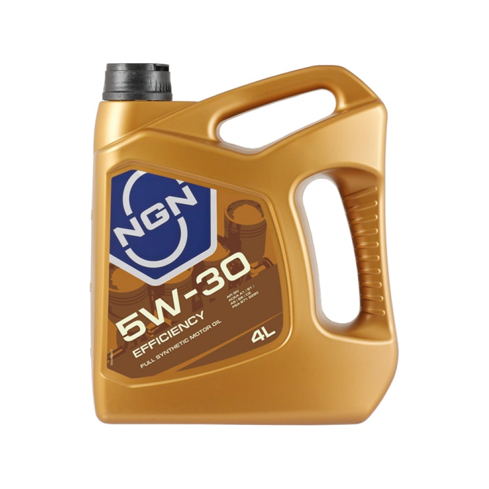 Моторное масло NGN EFFICIENCY 5W-30, синтетическое, 4 л, ACEA C2, PSA ...