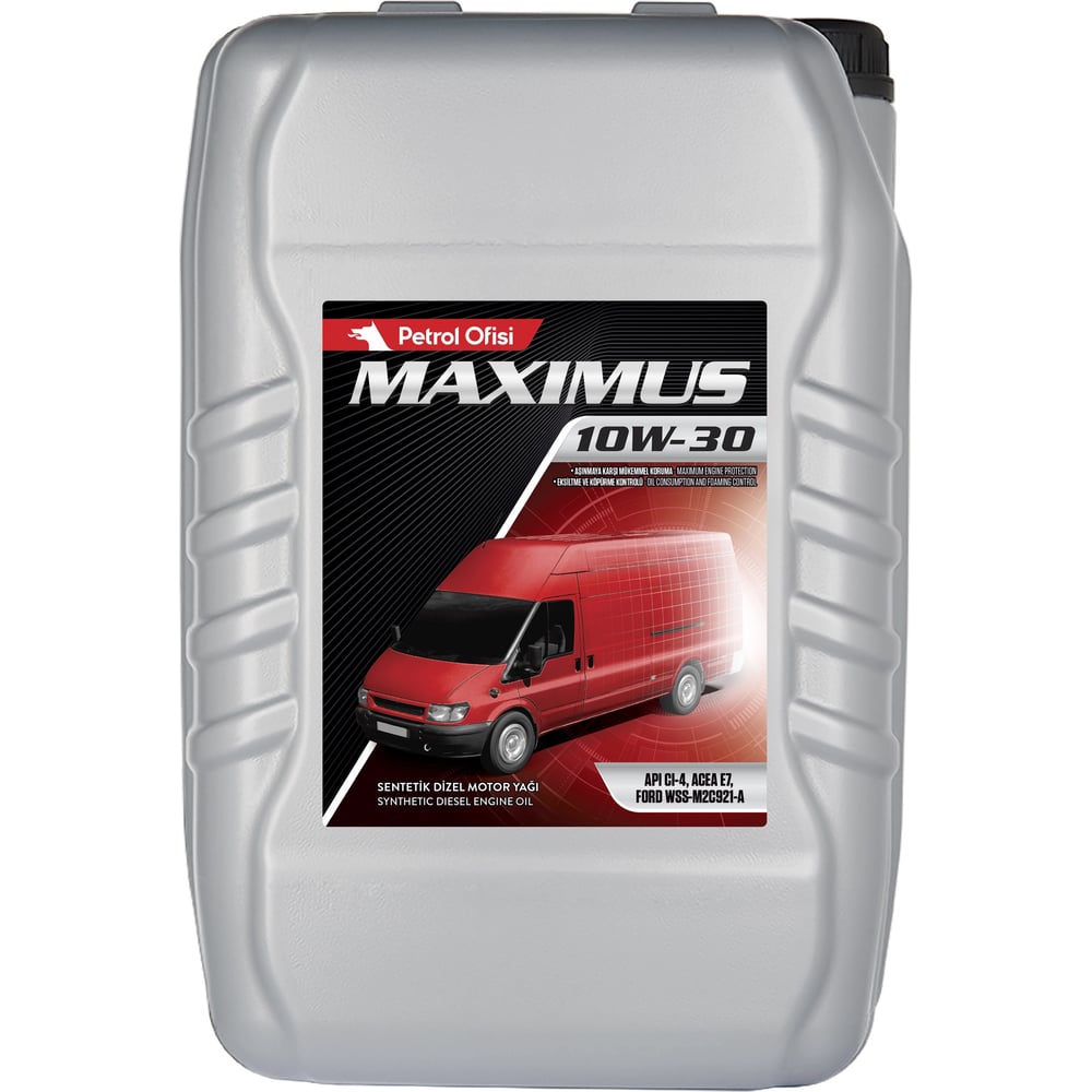 Моторное масло Petrol Ofisi для грузовых автомобилей MAXIMUS 10W-30 ...