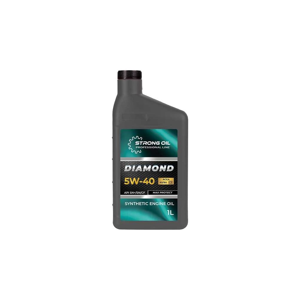 Масло STRONG OIL DIAMOND ENGINE 5W-40 SN/SN+ синтетика (канистра 1л) API SN+/SN/CF ACEA A5/B5,C3 ...