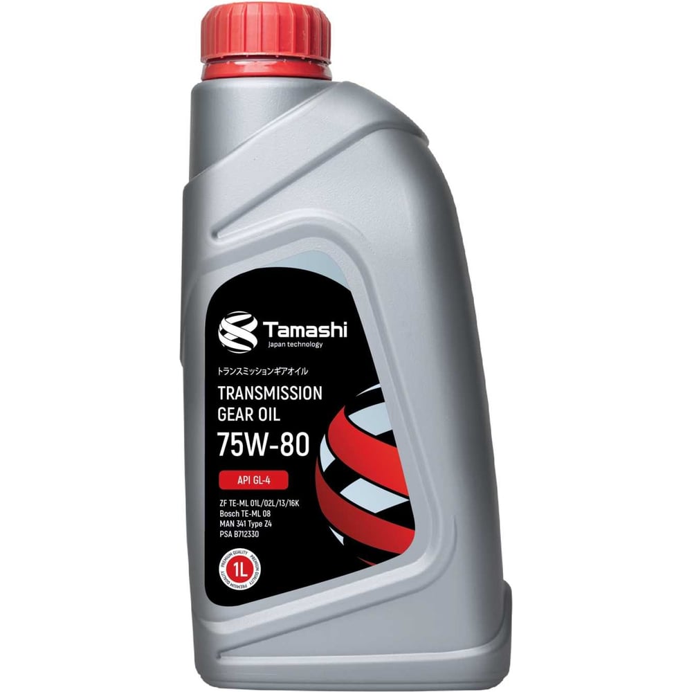 Масло трансмиссионное Tamashi синтетическое 1л SAE 75W-80 API GL-4 ...