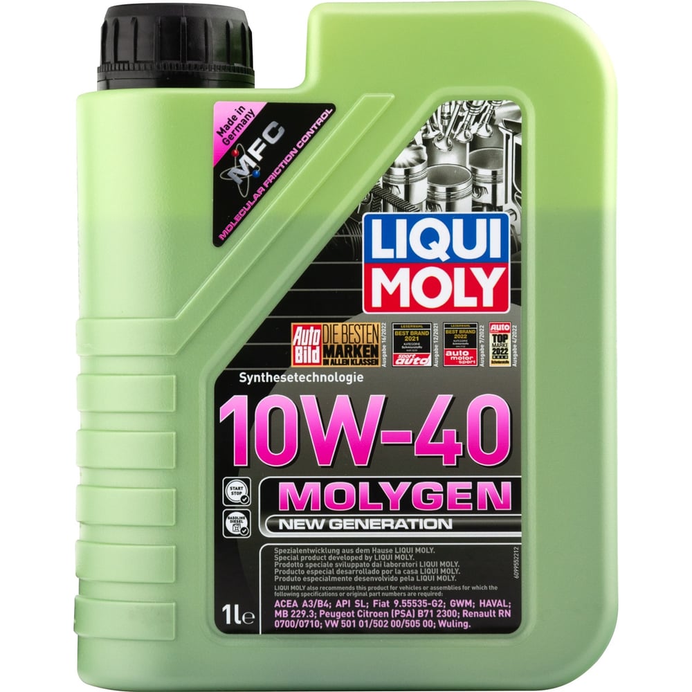 Синтетическое моторное масло LIQUI MOLY НС- Molygen New Generation 10W ...