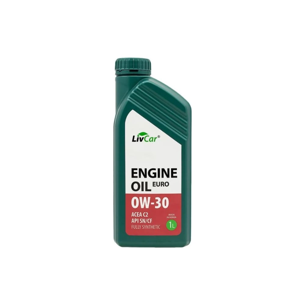Масло моторное LIVCAR 0W-30 Engine Oil EURO 0W-30 ACEA C2 API SN/CF 1л ...