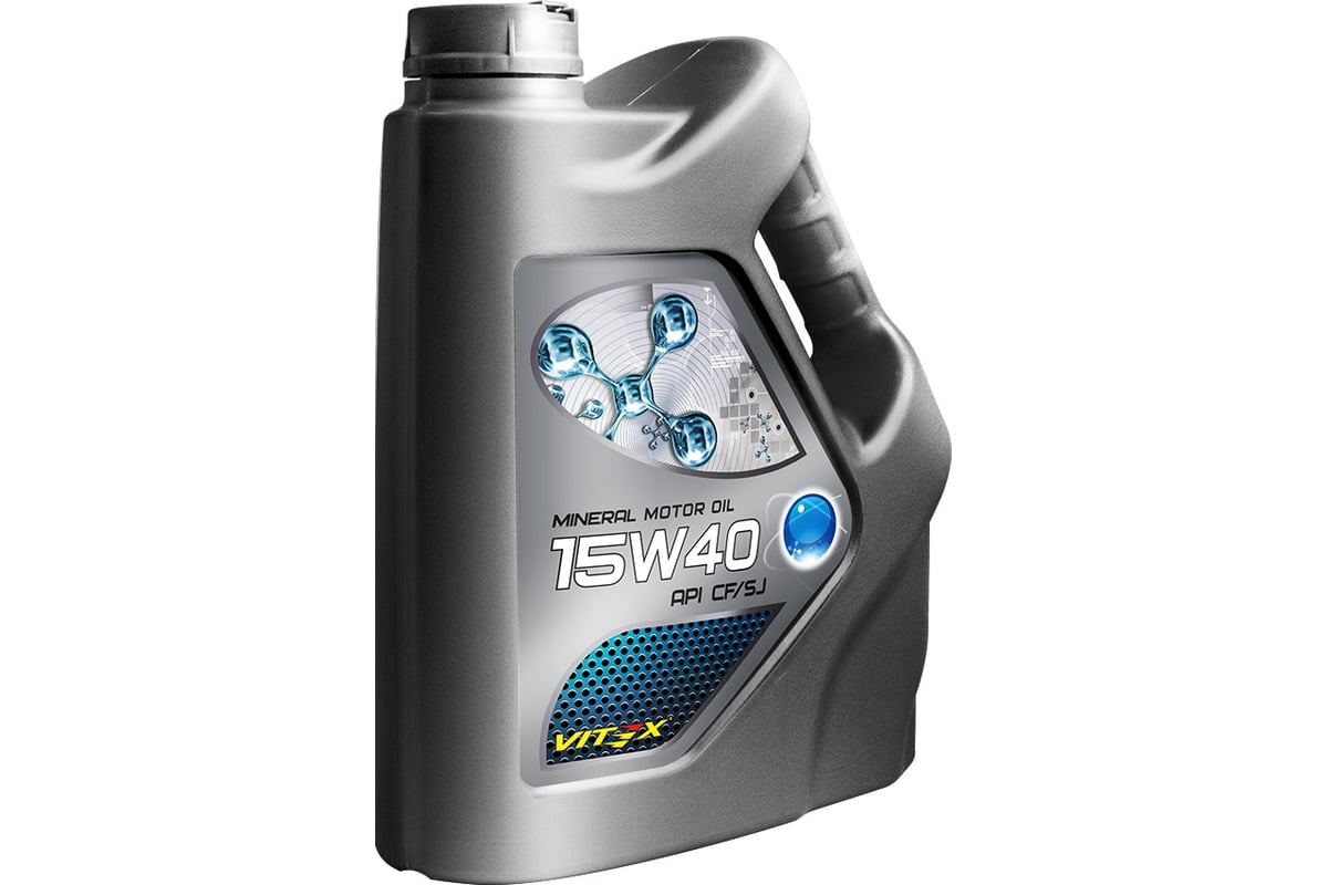Моторное масло VITEX 15W40 API SJ/СF минеральное, 5л V308804 - выгодная ...