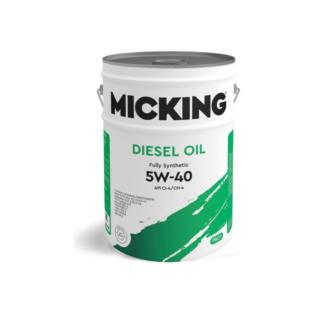 Моторное масло Micking Diesel Oil PRO1 5W-40 синтетическое API CI-4/CH ...