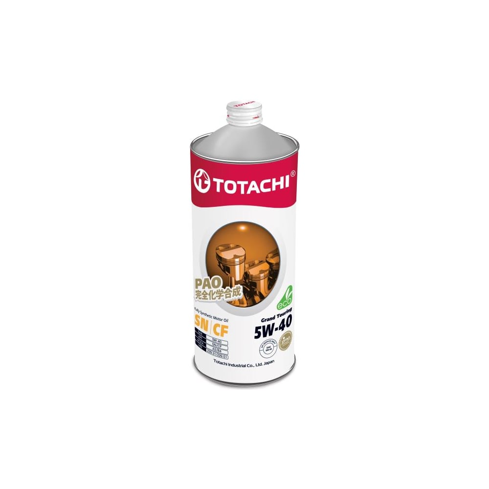 Моторное масло TOTACHI Grand Touring Fully Synthetic SN/CF, 5W-40, 1 л ...