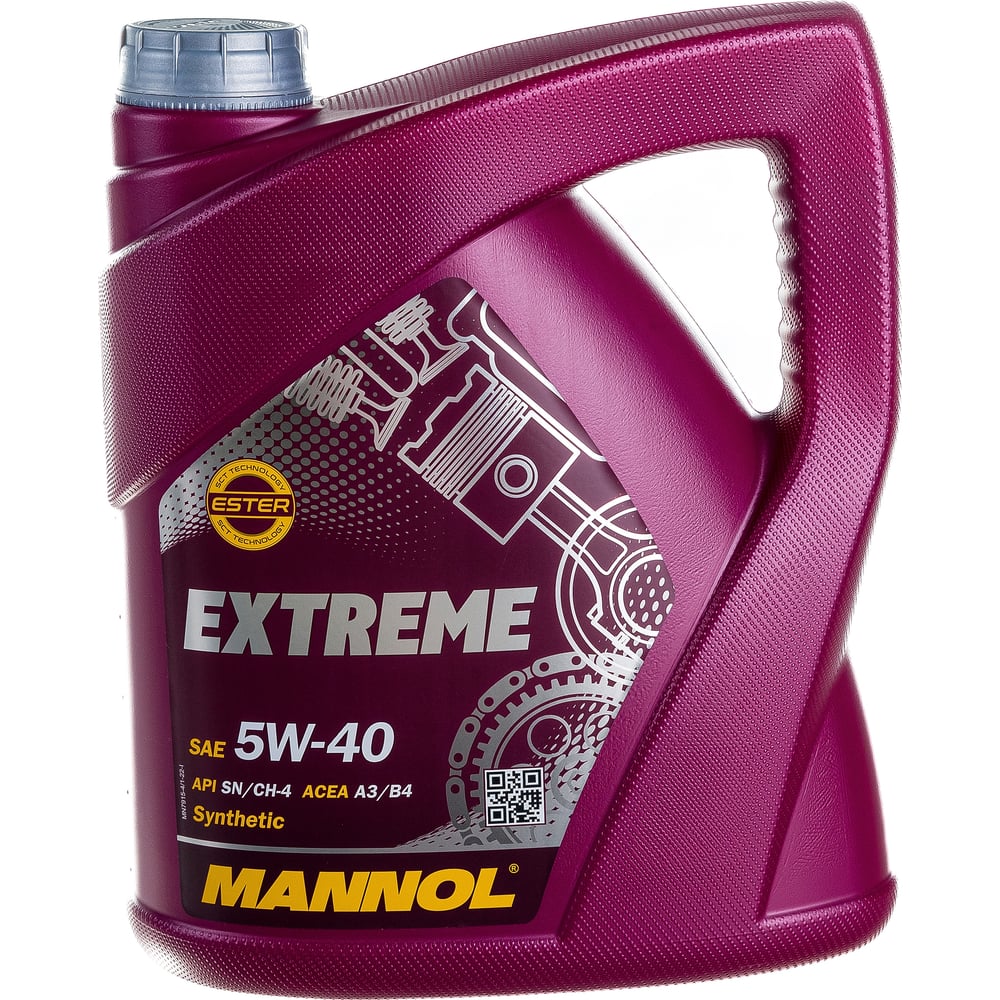 Синтетическое моторное масло MANNOL EXTREME 5W40 4 л 1021 - выгодная ...
