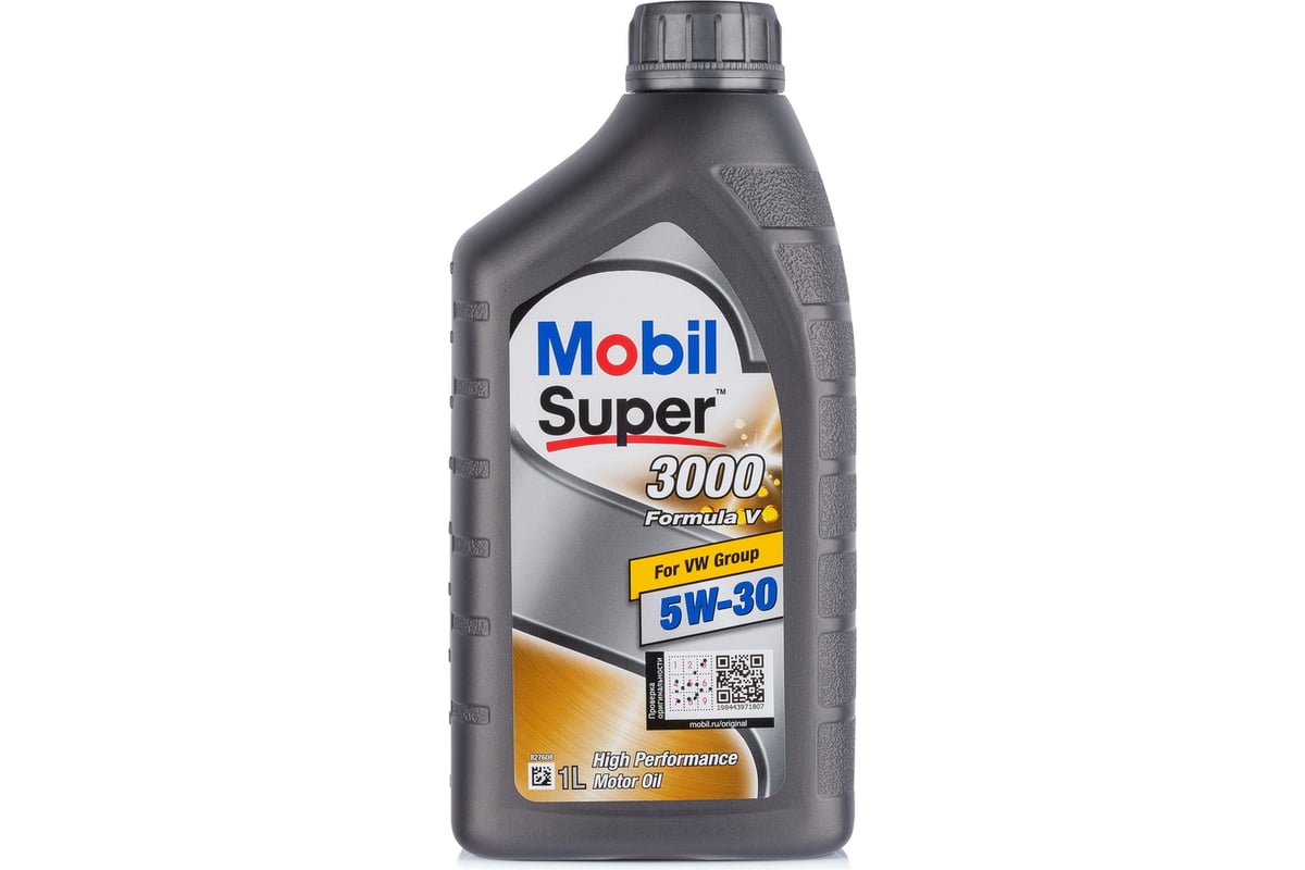 Моторное масло MOBIL Super 3000 Formula V 5W30 синтетическое 1 л 153454 ...