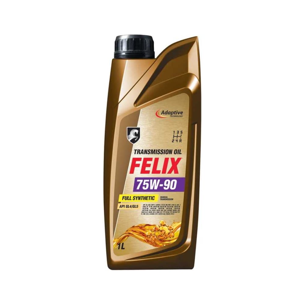 Масло трансмиссионное FELIX SAE 75W-90, API GL4/GL5 1 л 410000142 - выгодная цена, отзывы ...