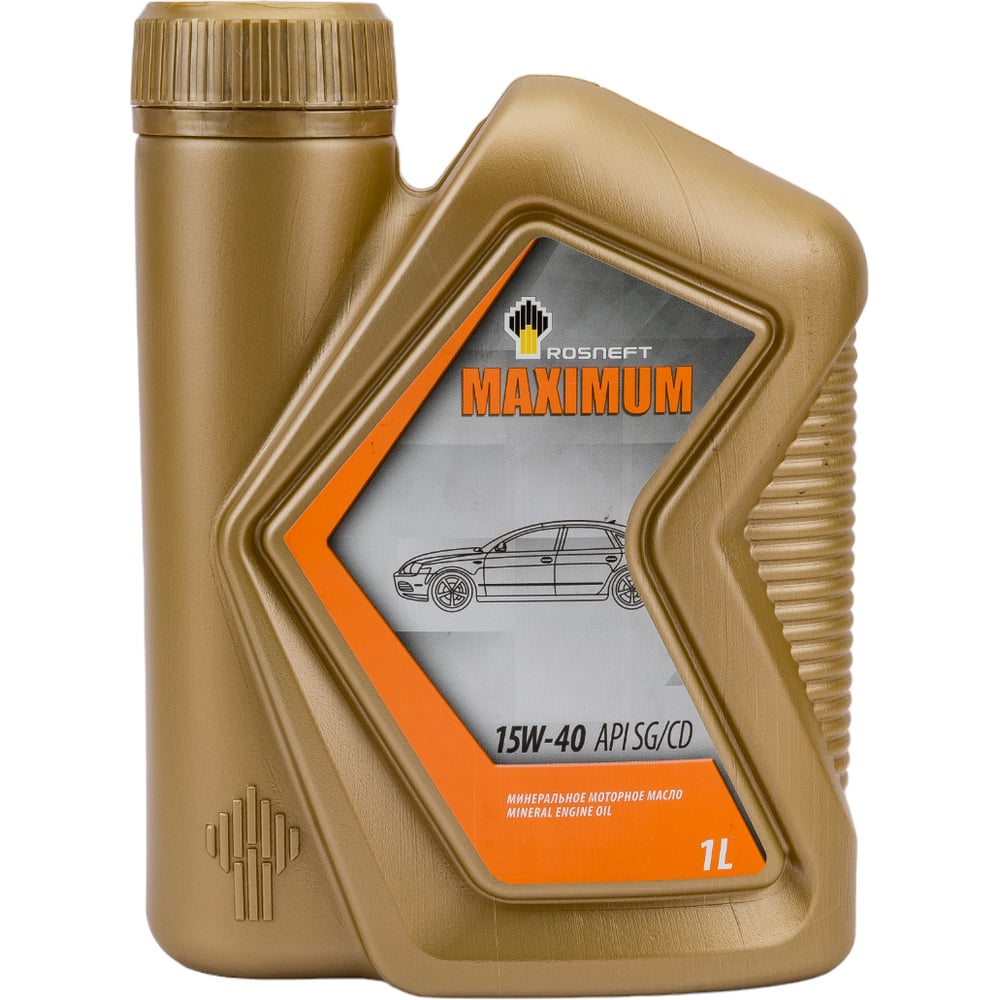 Моторное масло РОСНЕФТЬ Maximum 15W-40 SG-CD минер. кан. 1 л 40814432 ...