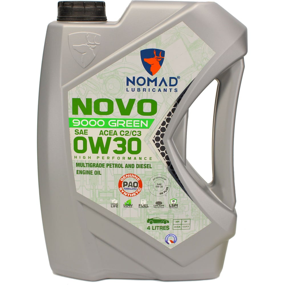 Масло моторное NOMAD NOVO 9000 0W-30 4 л 35779 - выгодная цена, отзывы ...