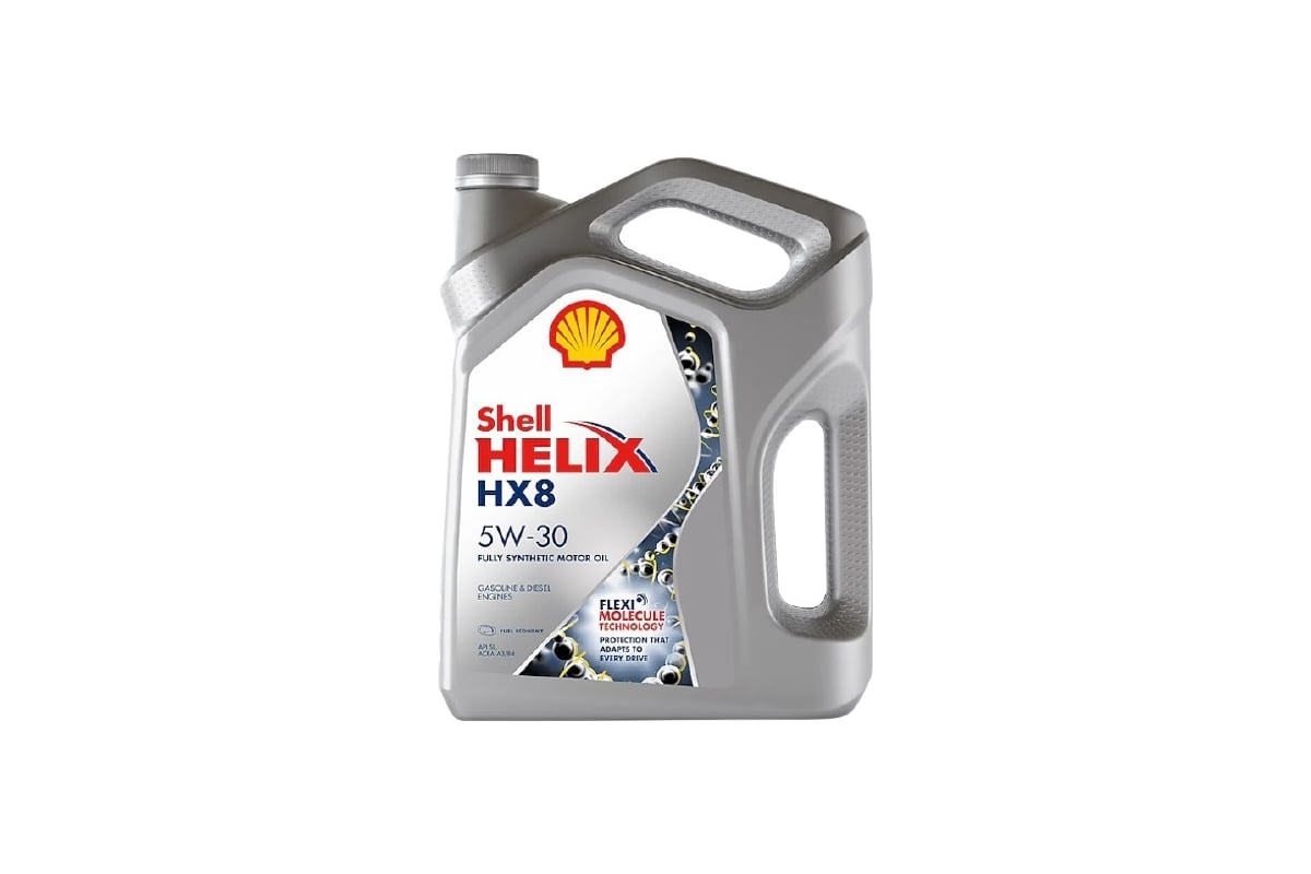 Масло Shell Helix HX8 Synthetic 5W-30, 5 л 550046364-41 - выгодная цена ...