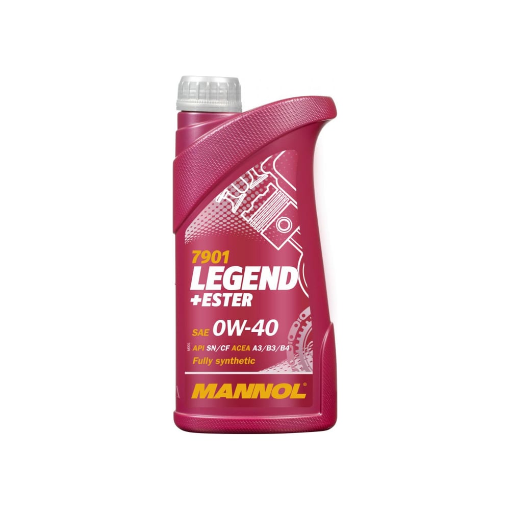Синтетическое моторное масло MANNOL LEGEND ESTER 0W40 1 л 1000 ...