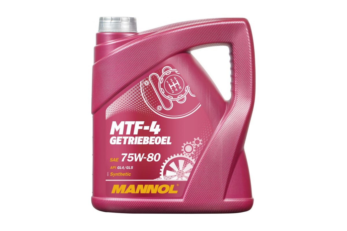 Синтетическое трансмиссионное масло MANNOL MTF-4 GETRIEBEOEL 75W80 4 л ...