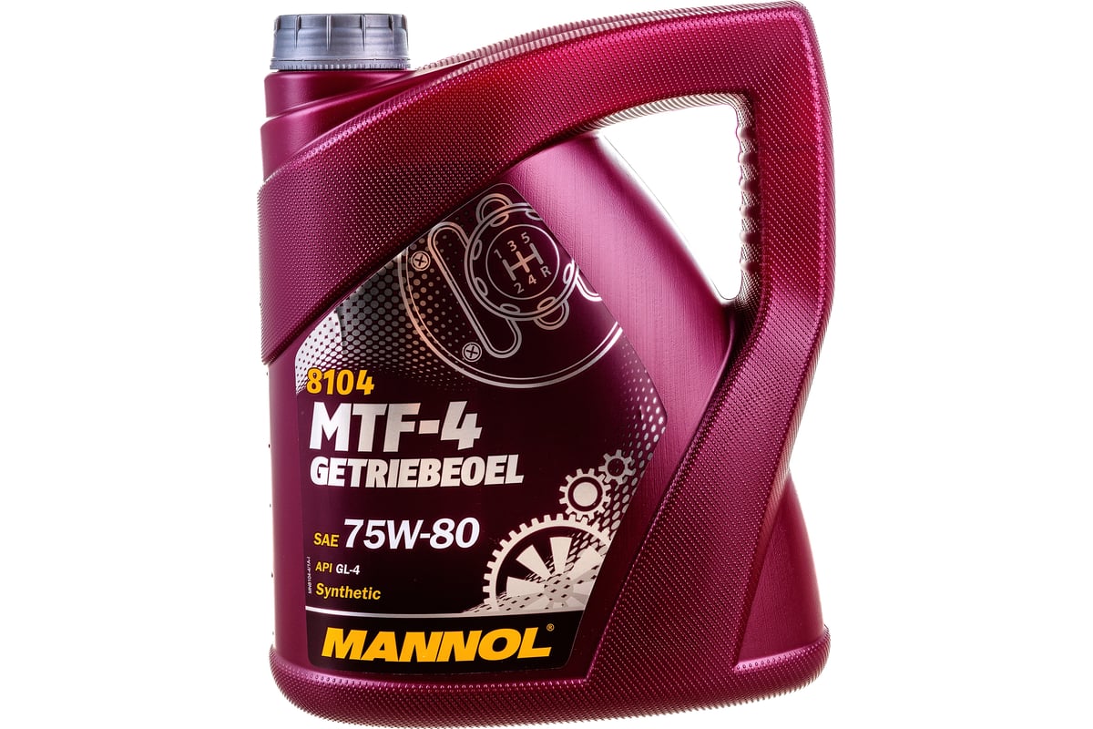 Синтетическое трансмиссионное масло MANNOL MTF-4 GETRIEBEOEL 75W80 4 л ...