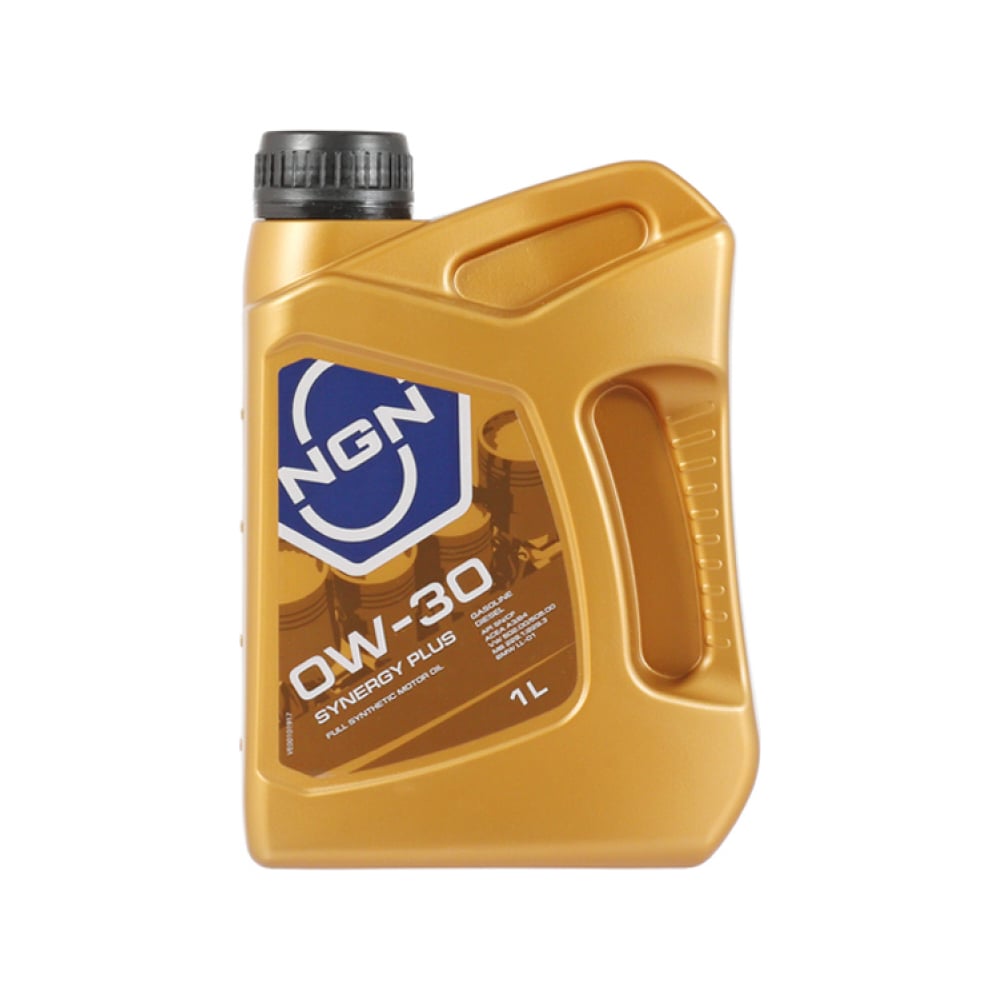 Моторное синтетическое масло NGN 0W-30 SM/CF SYNERGY PLUS, 1 л ...
