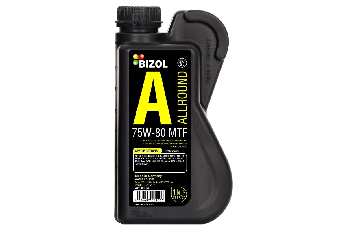 Синтетическое трансмиссионное масло Bizol Allround Gear Oil MTF 75W-80 ...