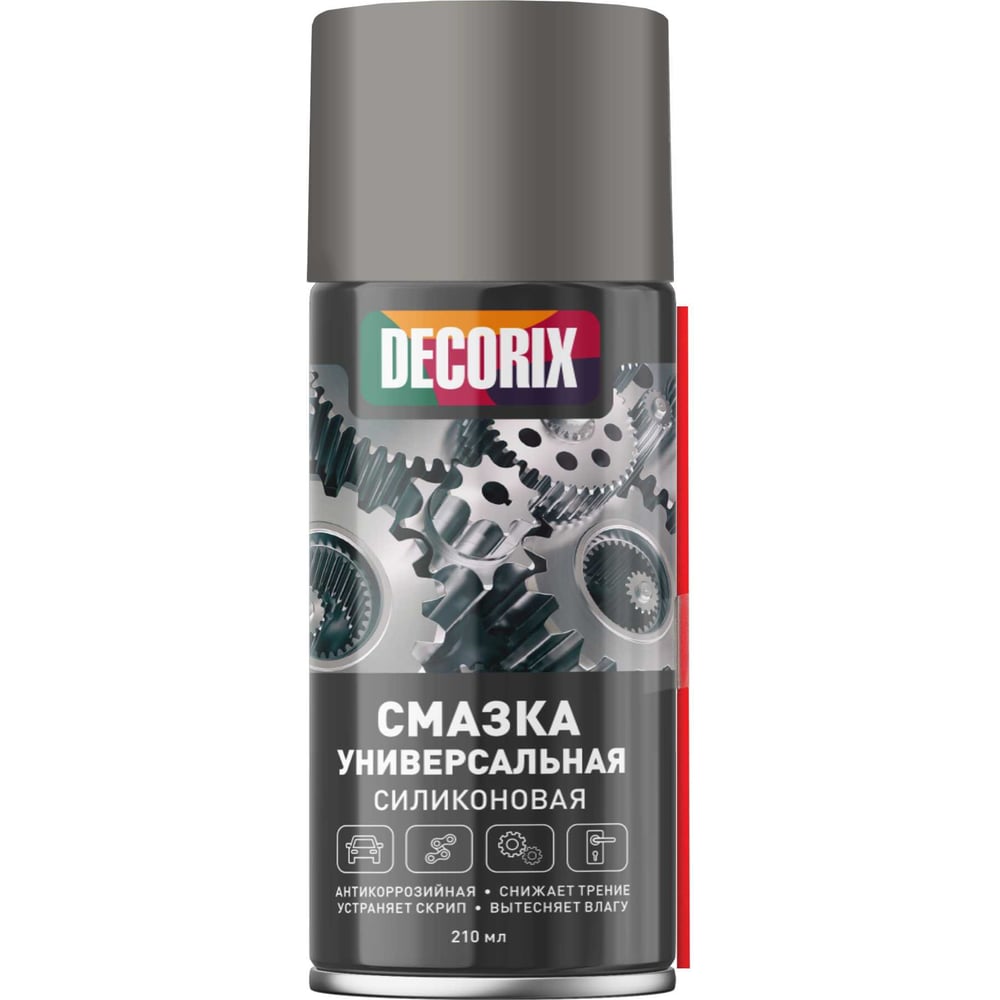 Аэрозольная универсальная силиконовая смазка Decorix 210 мл 0404-02 DA - выгодная цена, отзывы ...