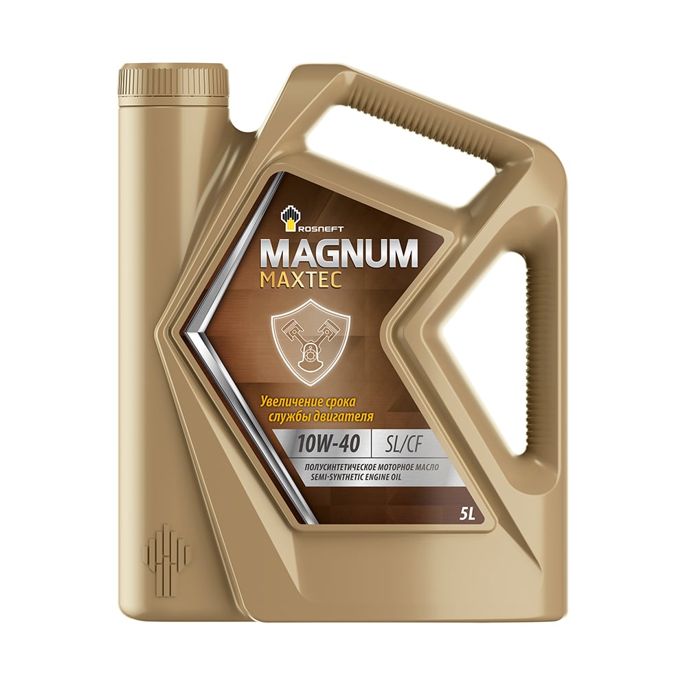Моторное полусинтетическое масло Роснефть Magnum Maxtec 10W-40 API SL ...
