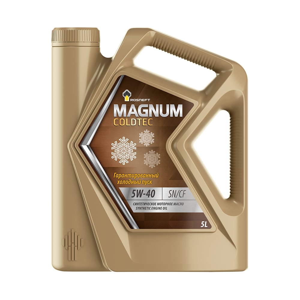 Моторное синтетическое масло Роснефть Magnum Coldtec 5W-40 API SN/CF ...