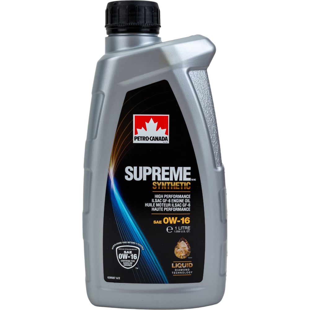 Моторное масло PETRO-CANADA SUPREME SYNTHETIC 0W-16 1л MOSYN16C12 ...