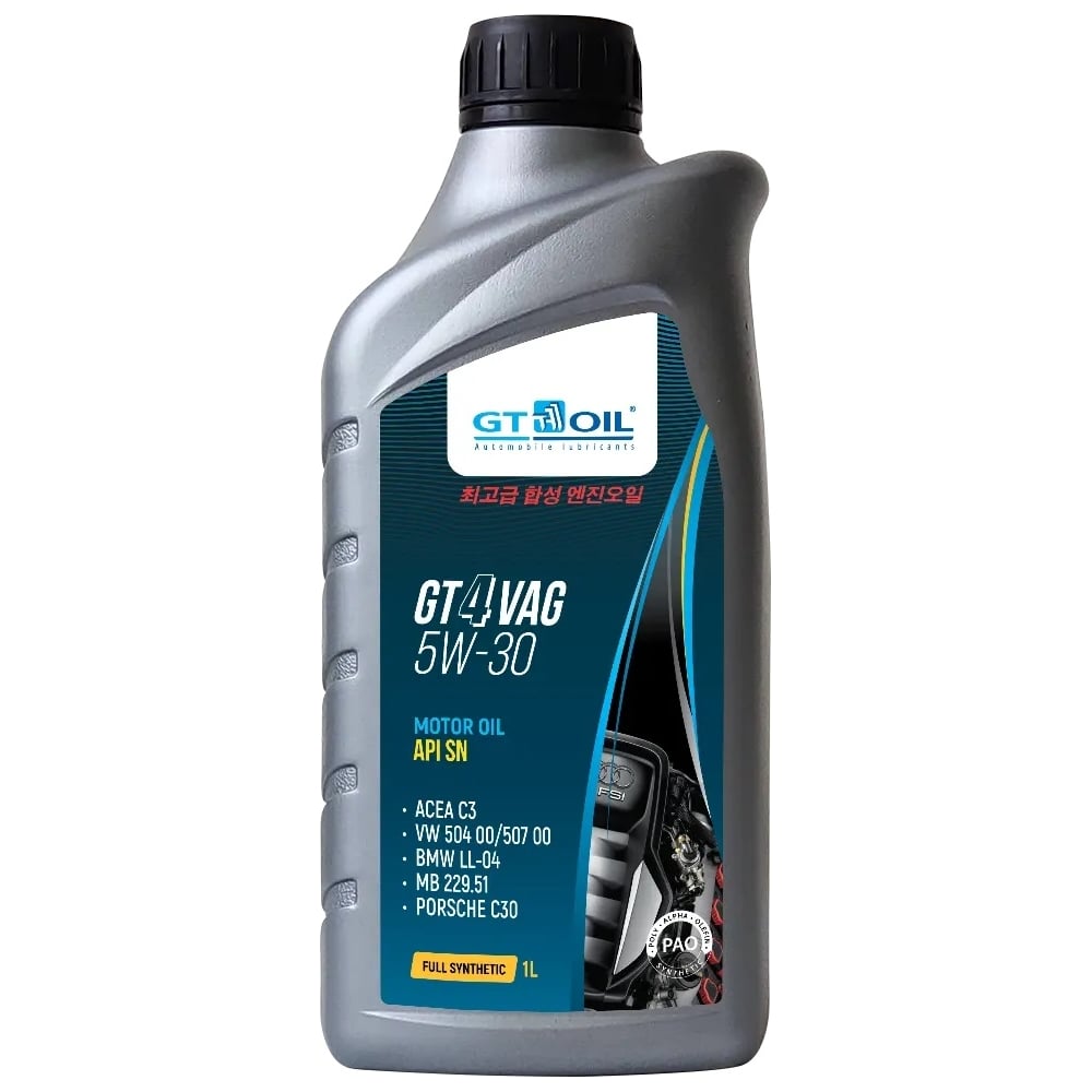 Масло GT OIL gt 4 vag, sae 5w-30, api sn, 1 л 8809059409862 - выгодная ...